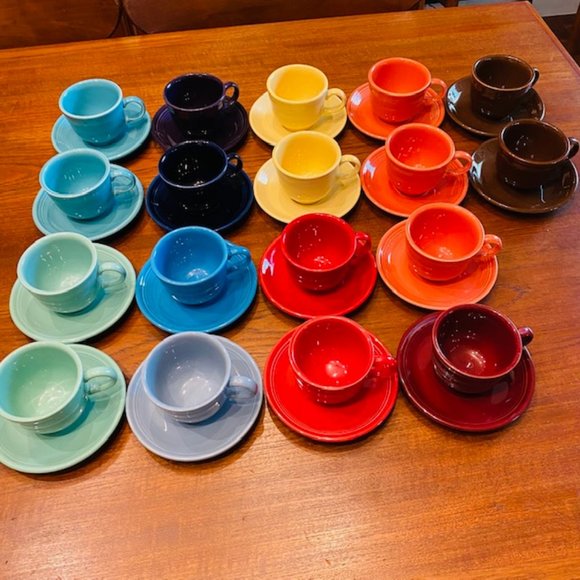 Fiestaware | Kitchen | Fiestaware Fiesta Coffee Tea Cup And Saucer ...